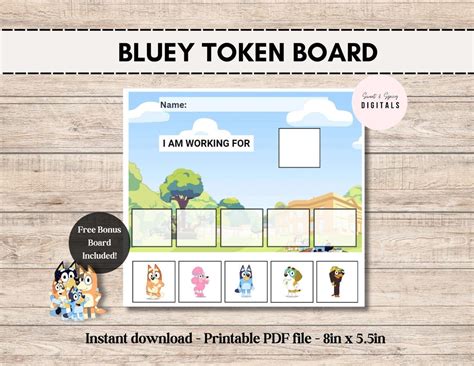 Printable Token Board Visual Support Aba Therapy Classroom Management