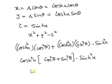 Solved A Find A Parametrization For The Hyperboloid Of One Sheet X 2