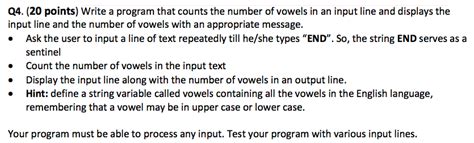 Solved Q4 20 Points Write A Program That Counts The