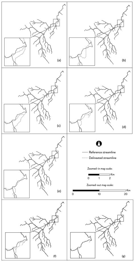 Dem Delineated Stream Networks For A Geoeye Dem B Aster Gdem2 C Download Scientific