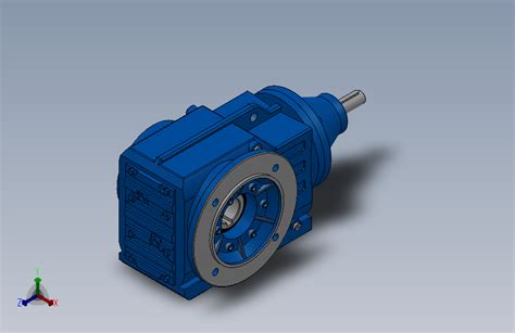 Kafs37轴输入螺旋锥齿轮减速机 Kaf37s37 536 M1 A 5850solidworks 2020模型图纸下载 懒石网
