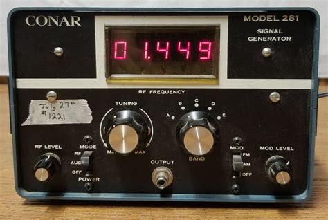 Conar Model 281 Signal Generator Schmalz Auctions