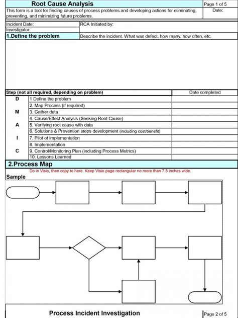 Rca Template Excel Printable Word Searches