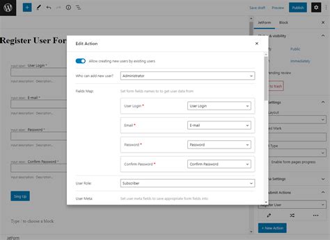 JetFormBuilder Plugin Changing User Roles Via Forms