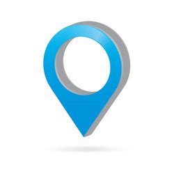 3d Metal Red Map Pointer Icon Marker Gps Location Vector Image