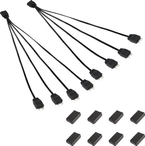 Phanteks 3 Pin Rgb Led Adapter Cable For Motherboards With A Rgb Header