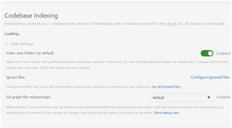 Codebase Indexing Is Stuck On Loading Indefinitely Bug Reports Cursor Community Forum
