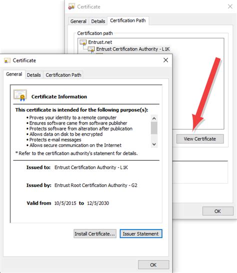 Acquire And Install A Chain Certificate