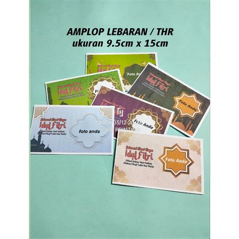 Jual Amplop Lebaran Amplop Idul Fitri Amplop Angpau Amplop Thr Cetak Nama Dll Shopee
