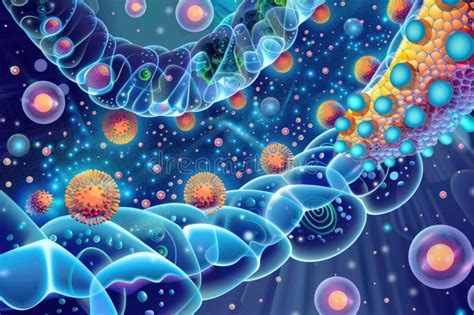 Computer Generated Image Of A Dna Structure Suitable For Scientific