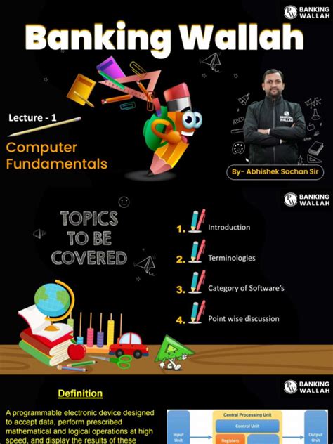 Computer Fundamentals 01 Class Notes Pdf