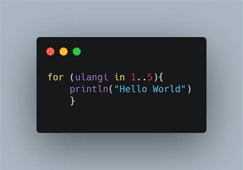 Perulangan For Pada Kotlin Belajar Coding