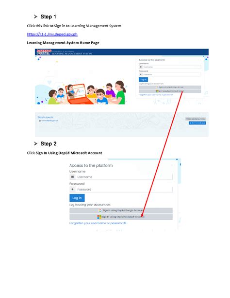 Instruction For Password Reset And Demographics Step 1 Click This Link To Sign In To Learning