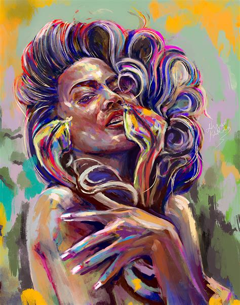 Amazing Digital Portrait Illustrations By Ahmed Karam Graphic Design