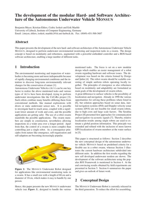 pdf the development of the modular hard and software architecture of