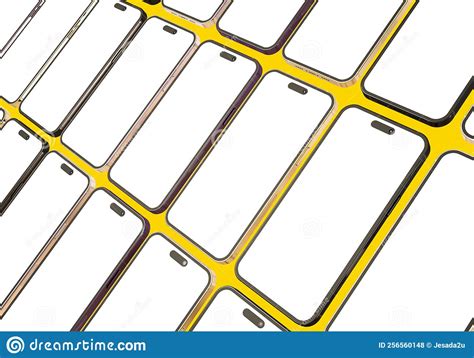 Smartphone Mockup Design With Blank Screen For Infographics Or