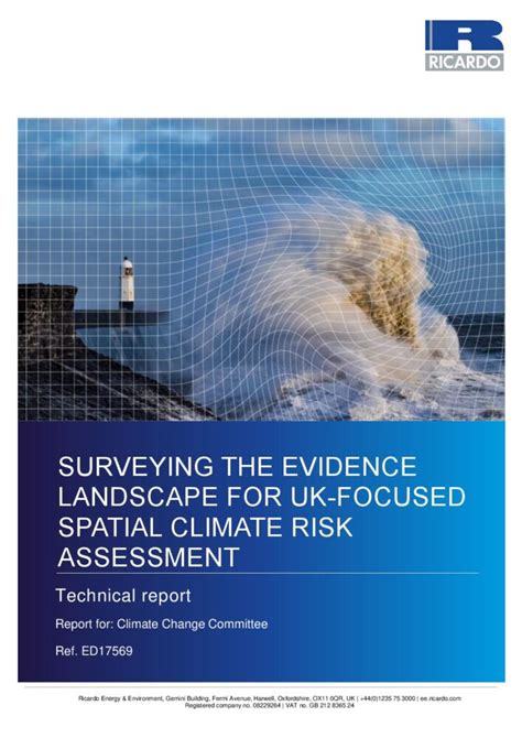 Surveying The Evidence Landscape For Uk Focused Spatial Climate Risk Assessment Ricardo Uk