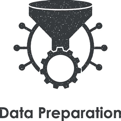 Filter Gear Circuit Data Preparation Vector Icon Illustration With