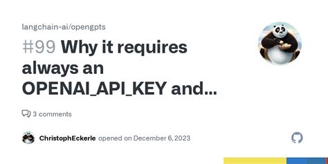 why it requires always an openai api key and does not switch zu open ai