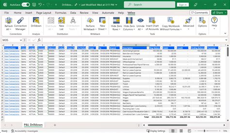 Live Reporting Exploration And Analysis In Excel For Erps Velixo