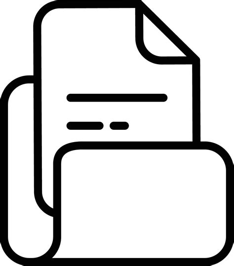 Folder Files Outline Vector Illustration Icon 36233833 Vector Art At Vecteezy