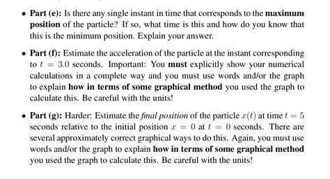 Solved Problem 1 The 1 D Velocity Of A Particle Is Graphed Chegg Com