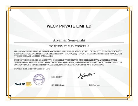 Aryaman Somvanshi On Linkedin Internship Growthengineer Java Mernstack Aws Codebuild