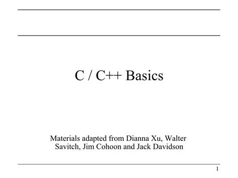 Pdf C C Basics · C Streams And Basic Io • Files For Io Are