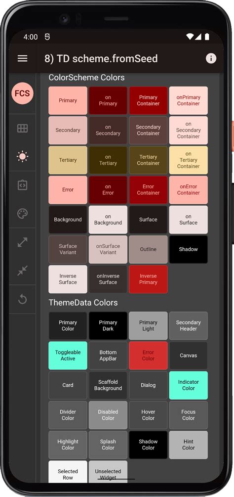 theme data largely ignores primaryswatch when brightness is set to dark