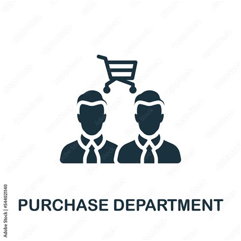 Purchase Department Icon Monochrome Simple Company Structure Icon For Templates Web Design And