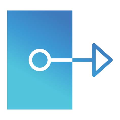 Exit Generic Gradient Fill Icon