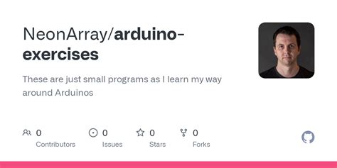 GitHub NeonArray Arduino Exercises These Are Just Small Programs As