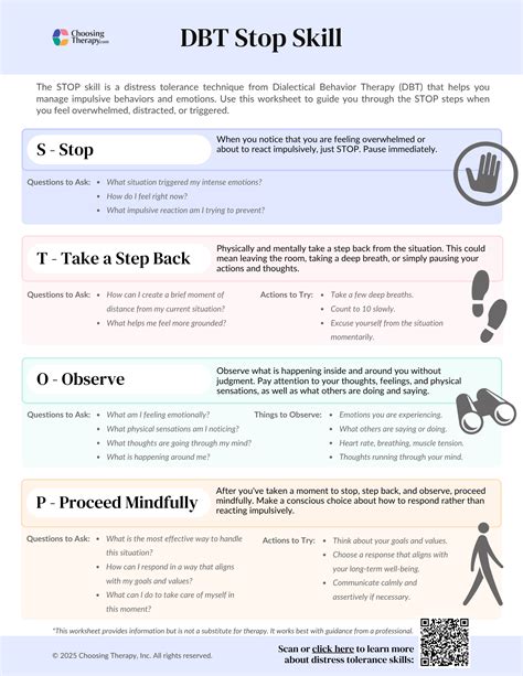 Free Dbt Worksheets Printable Pdfs