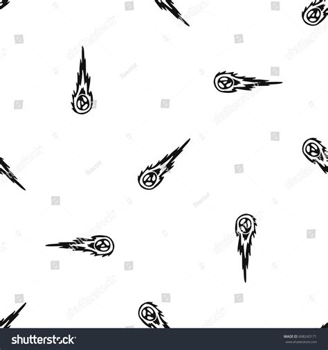 Meteorite Pattern Repeat Seamless Black Color Stock Vector Royalty Free 698245171 Shutterstock