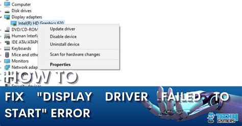 Fixed Nvidia Display Driver Failed To Start Tech4gamers