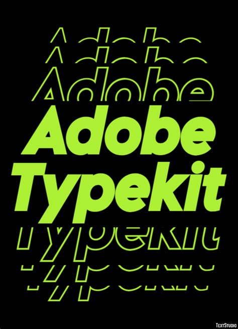 Adobe Typekit Text Effect And Logo Design Font