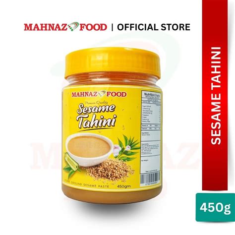 Mahnaz Food Sesame Tahini 450g Tahina Paste Ground Paste Sesame