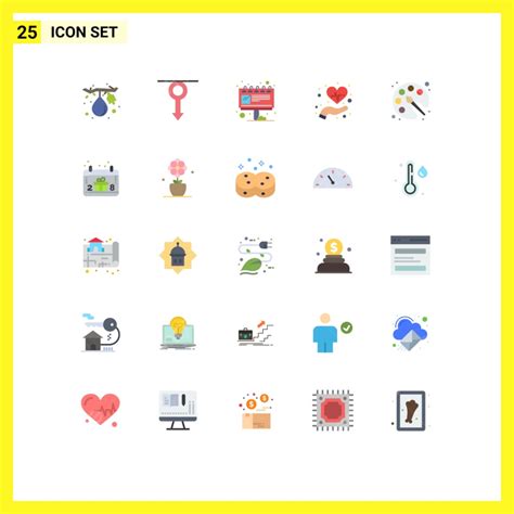 학교로 돌아가기의 25가지 단순한 평면 색상의 픽토그램 세트 닦다 공연 봄 Png 일러스트 및 벡터 에 대한 무료 다운로드 Pngtree