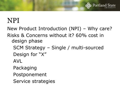 PPT ISQA New Product Introduction NPI Lecture PowerPoint Presentation ID