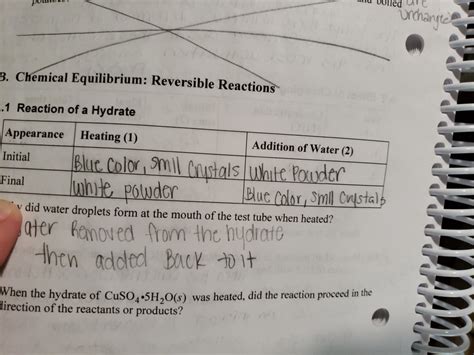 Solved Q1 When The Hydrate Of Cuso4 5h2o S Was Heated
