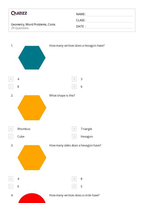 50 Geometry Word Problems Worksheets On Quizizz Free And Printable