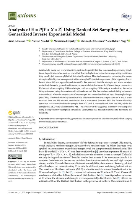 Pdf Analysis Of R P[y