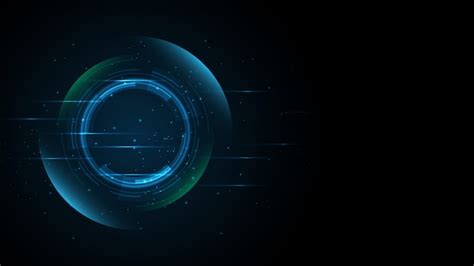 추상적 인 기술 배너 배경 프리미엄 벡터