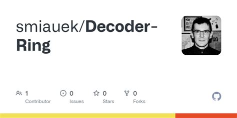 GitHub Smiauek Decoder Ring