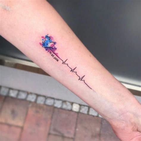 Heart Pulse Rate Tattoo