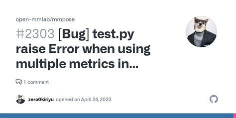 Bug Testpy Raise Error When Using Multiple Metrics In Config · Issue