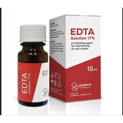 Jual Edta Solution 17 Dental Chelating Agent 10 Ml Edta Cair