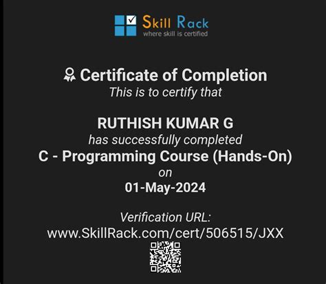 Ruthishkumar G On Linkedin Programming Cprogramming Skillrack