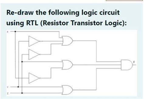 Solved Re Draw The Following Logic Circuit Using RTL Chegg Com