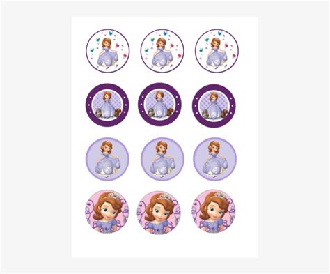 Princess Sofia Cupcake Toppers Delightfullysassi Sofia The First Tutu